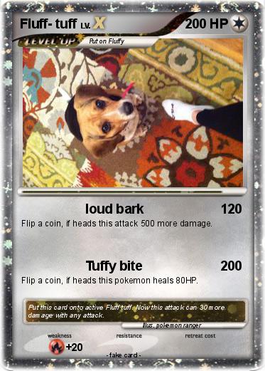 Pokémon Fluff tuff - loud bark - My Pokemon Card