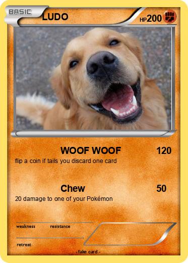 Pokémon LUDO 44 44 - WOOF WOOF - My Pokemon Card