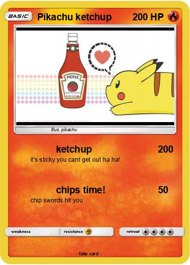 Pokémon Pikachu ketchup 57 57 - ketchup - My Pokemon Card
