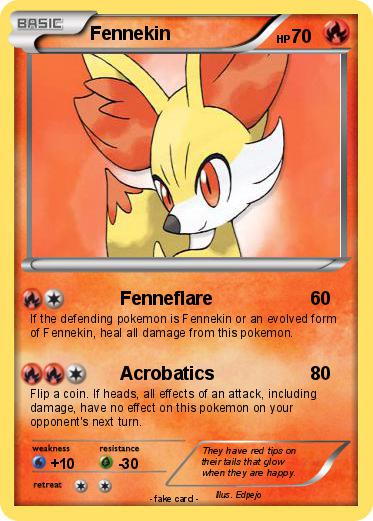 Pokémon Fennekin 440 440 - Fenneflare - My Pokemon Card