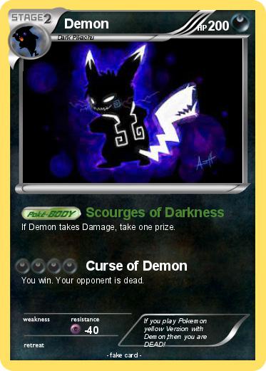 Pokémon Demon 1899 1899 - Scourges of Darkness - Ma carte Pokémon