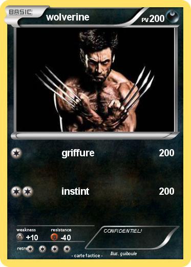Pokémon wolverine 499 499 - griffure - Ma carte Pokémon