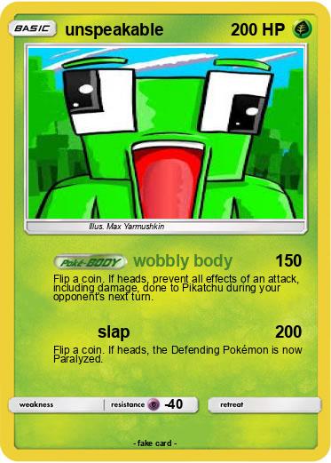 Pokémon unspeakable 133 133 - wobbly body - My Pokemon Card