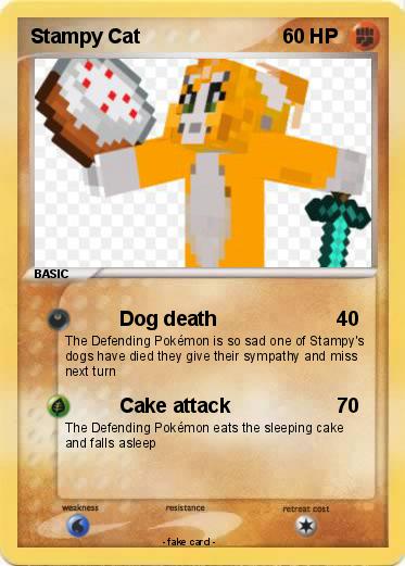 Pokémon Stampy Cat 125 125 - Dog death - My Pokemon Card