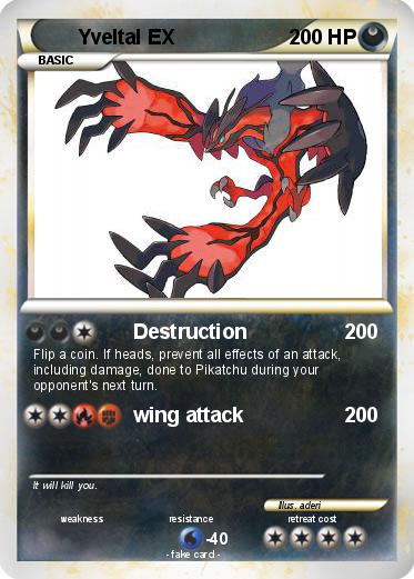 Pokémon Yveltal EX 20 20 - Destruction - My Pokemon Card