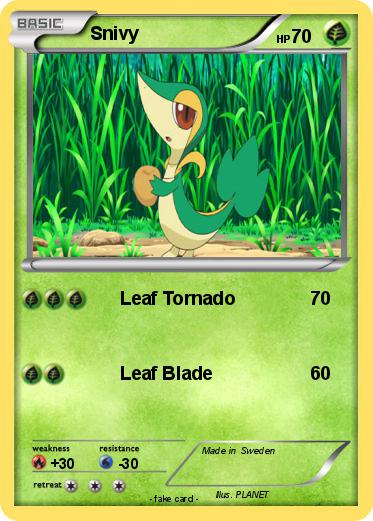 Pokémon Snivy 1450 1450 - Leaf Tornado - My Pokemon Card