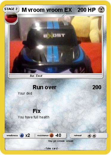 Pokémon M vroom vroom EX - Run over - My Pokemon Card