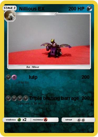 Pokémon Nillious EX - Iulp - My Pokemon Card