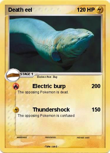 Pokémon Death eel - Electric burp - My Pokemon Card