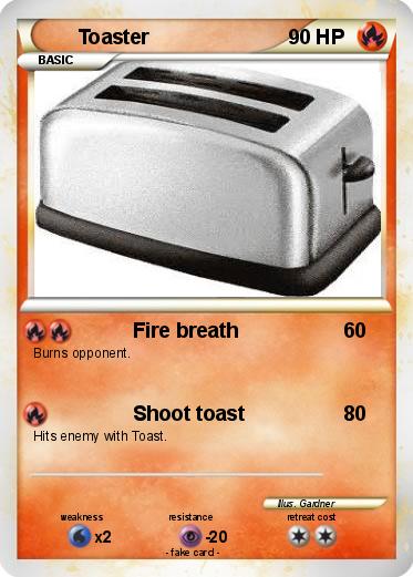 Pokémon Toaster 22 22 - Fire breath - My Pokemon Card