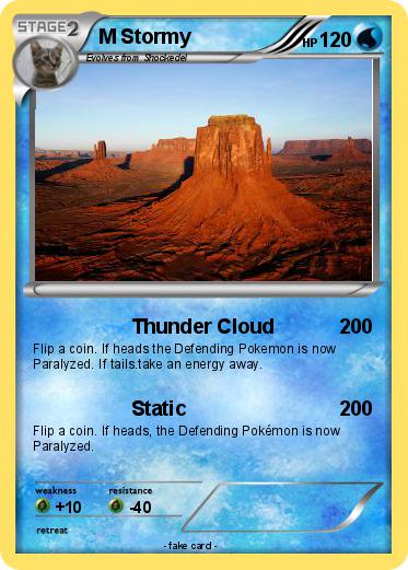 Pokémon M Stormy - Thunder Cloud - My Pokemon Card