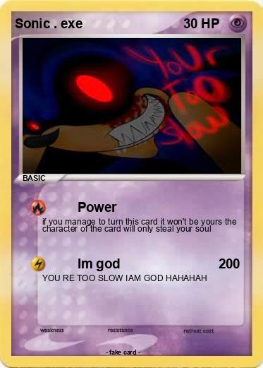 Pokémon Sonic exe 579 579 - Power - My Pokemon Card