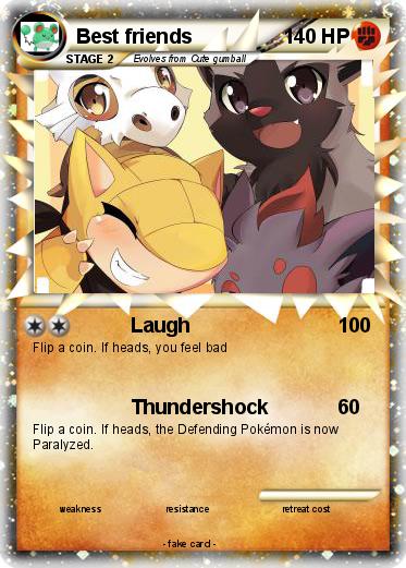Pokémon Best friends 128 128 - Laugh - My Pokemon Card