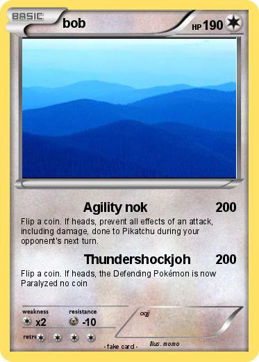 Pokémon bob 3057 3057 - Agility nok - My Pokemon Card