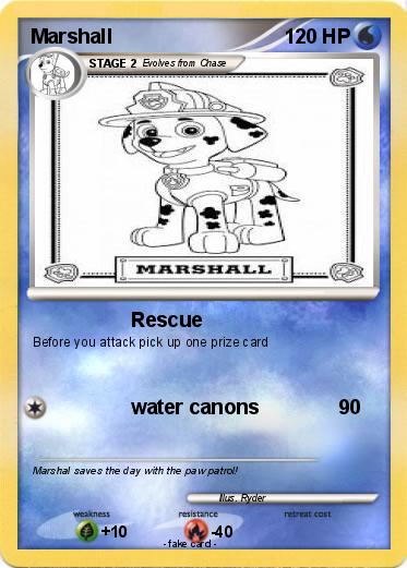 Pokémon Marshall 154 154 - Rescue - My Pokemon Card