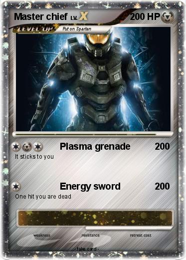Pokémon Master chief 1686 1686 - Plasma grenade - My Pokemon Card