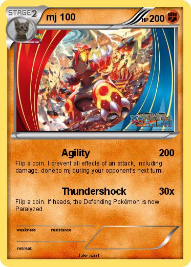 Pokémon mj 100 100 - Agility - My Pokemon Card