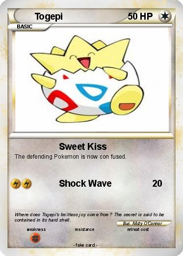 Pokémon Togepi 53 53 - Sweet Kiss - My Pokemon Card