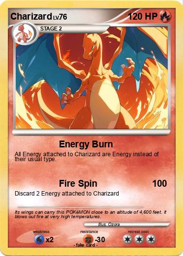 Pokémon Charizard 12364 12364 - Energy Burn - My Pokemon Card