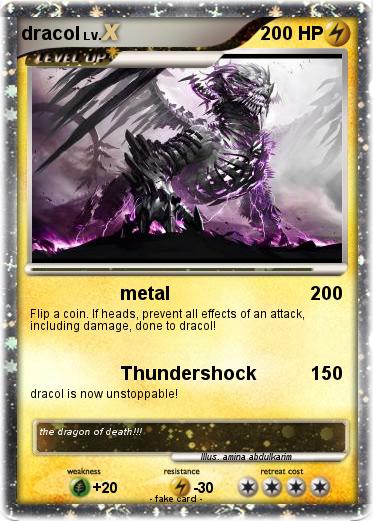 Pokémon dracol 4 4 - metal - My Pokemon Card