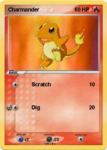 Pokémon Charmander 1903 1903 - Scratch - My Pokemon Card