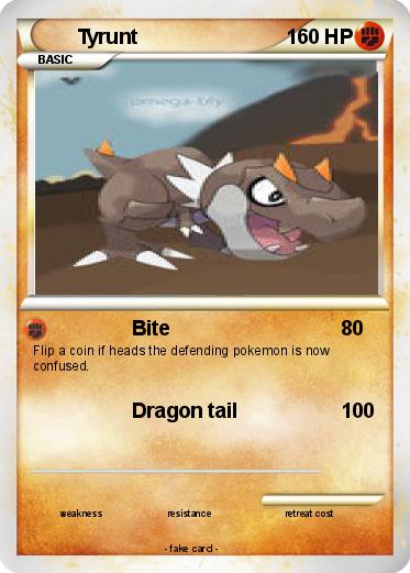 Pokémon Tyrunt 11 11 - Bite - My Pokemon Card