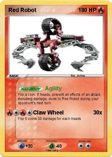 Pokémon Red Robot 3 3 - Agility - My Pokemon Card