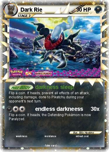 Pokémon Dark Rie 4 4 - darkness sleep - My Pokemon Card