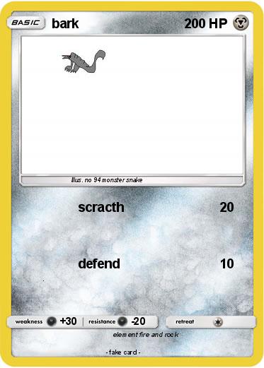 Pokémon bark 47 47 - scracth - My Pokemon Card