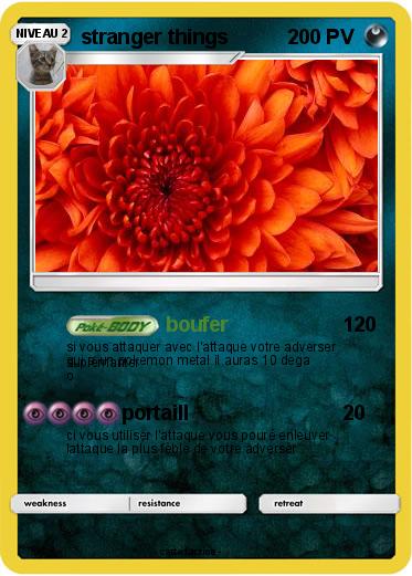 Pokémon stranger things 10 10 - boufer - Ma carte Pokémon