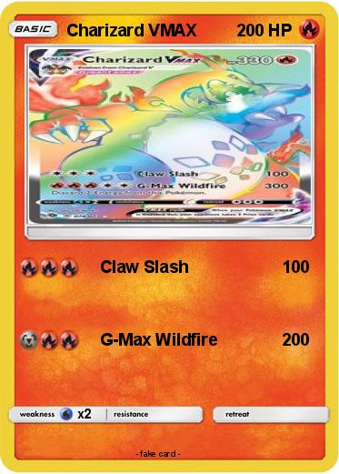 Pokémon Charizard VMAX 6 6 - Claw Slash - My Pokemon Card
