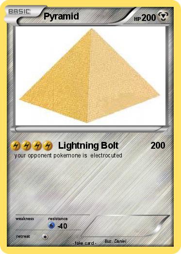 Pokémon Pyramid 55 55 - Lightning Bolt - My Pokemon Card