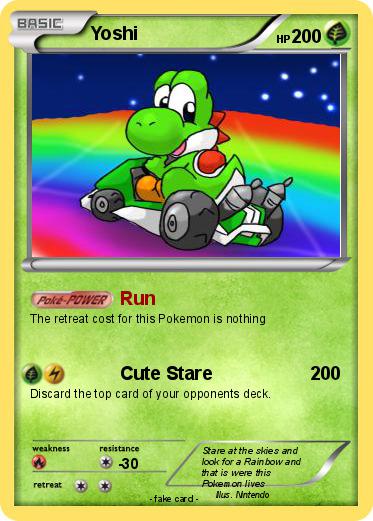 Pokémon Yoshi 3726 3726 - Run - My Pokemon Card