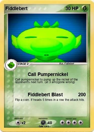 Pokémon Fiddlebert 1 1 - Call Pumpernickel - My Pokemon Card