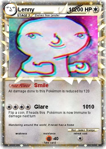 Pokémon Lenny 10 10 - Smile - My Pokemon Card