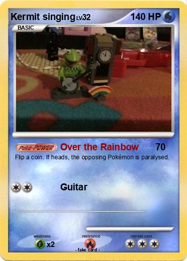 Pokémon Kermit singing - Over the Rainbow - My Pokemon Card