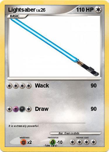 Pokémon Lightsaber 48 48 - Wack - My Pokemon Card