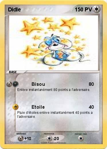 Pokémon Didle - Bisou - Ma carte Pokémon