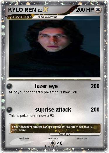 Pokémon KYLO REN 368 368 - lazer eye - My Pokemon Card