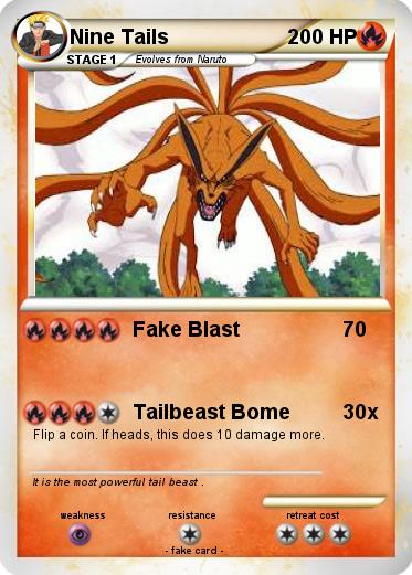 Pokémon Nine Tails 124 124 - Fake Blast - My Pokemon Card