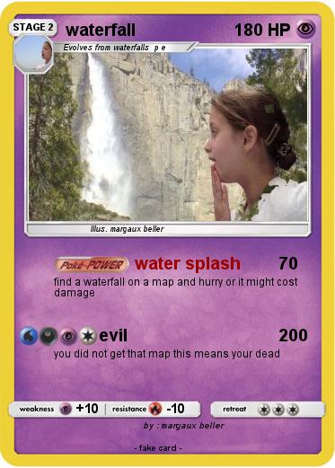 Pokémon waterfall 78 78 - water splash - My Pokemon Card