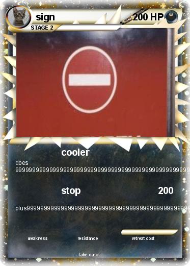Pokémon sign 9 9 - cooler - My Pokemon Card