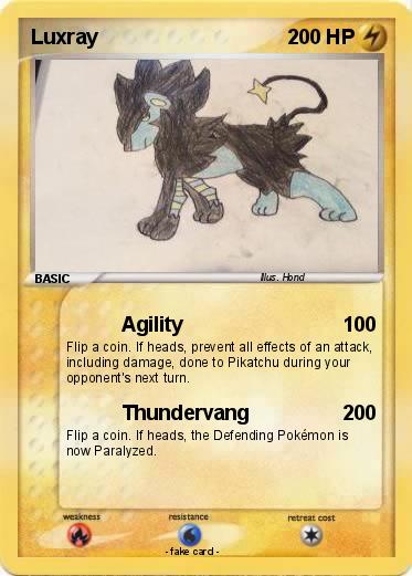 Pokémon Luxray 895 895 - Agility - My Pokemon Card