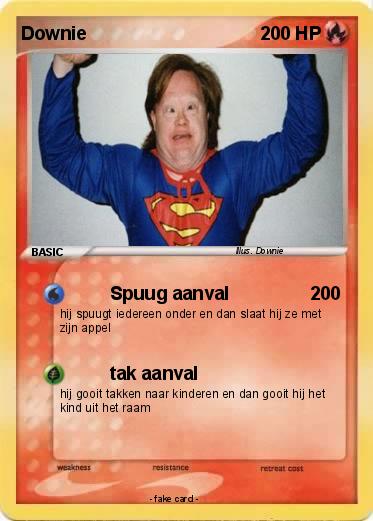 Pokémon Downie 76 76 - Spuug aanval - My Pokemon Card
