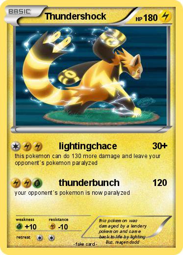Pokémon Thundershock 192 192 - lightingchace - My Pokemon Card
