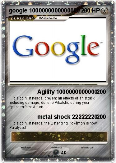 Pokémon google 1000000000000000 1000000000000000 - Agility ...