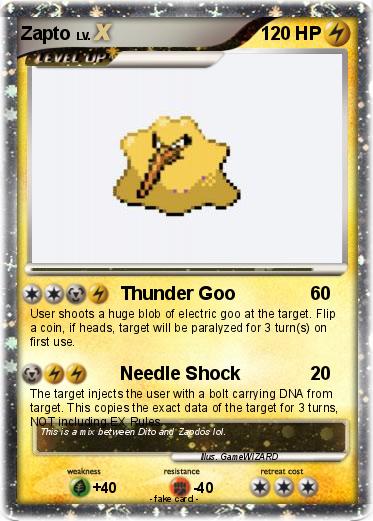 Pokémon Zapto 1 1 - Thunder Goo - My Pokemon Card