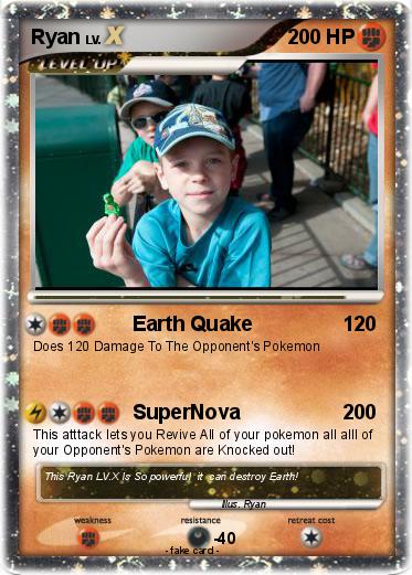 Pokémon Ryan 721 721 - Earth Quake - My Pokemon Card