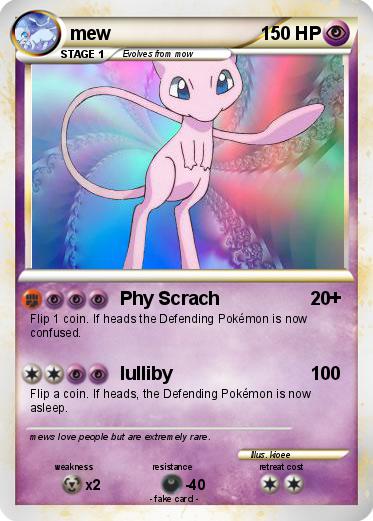 Pokémon mew 5217 5217 - Phy Scrach - My Pokemon Card