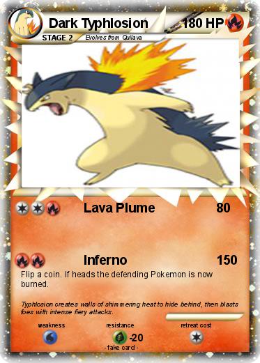 Pokémon Dark Typhlosion 27 27 - Lava Plume - My Pokemon Card